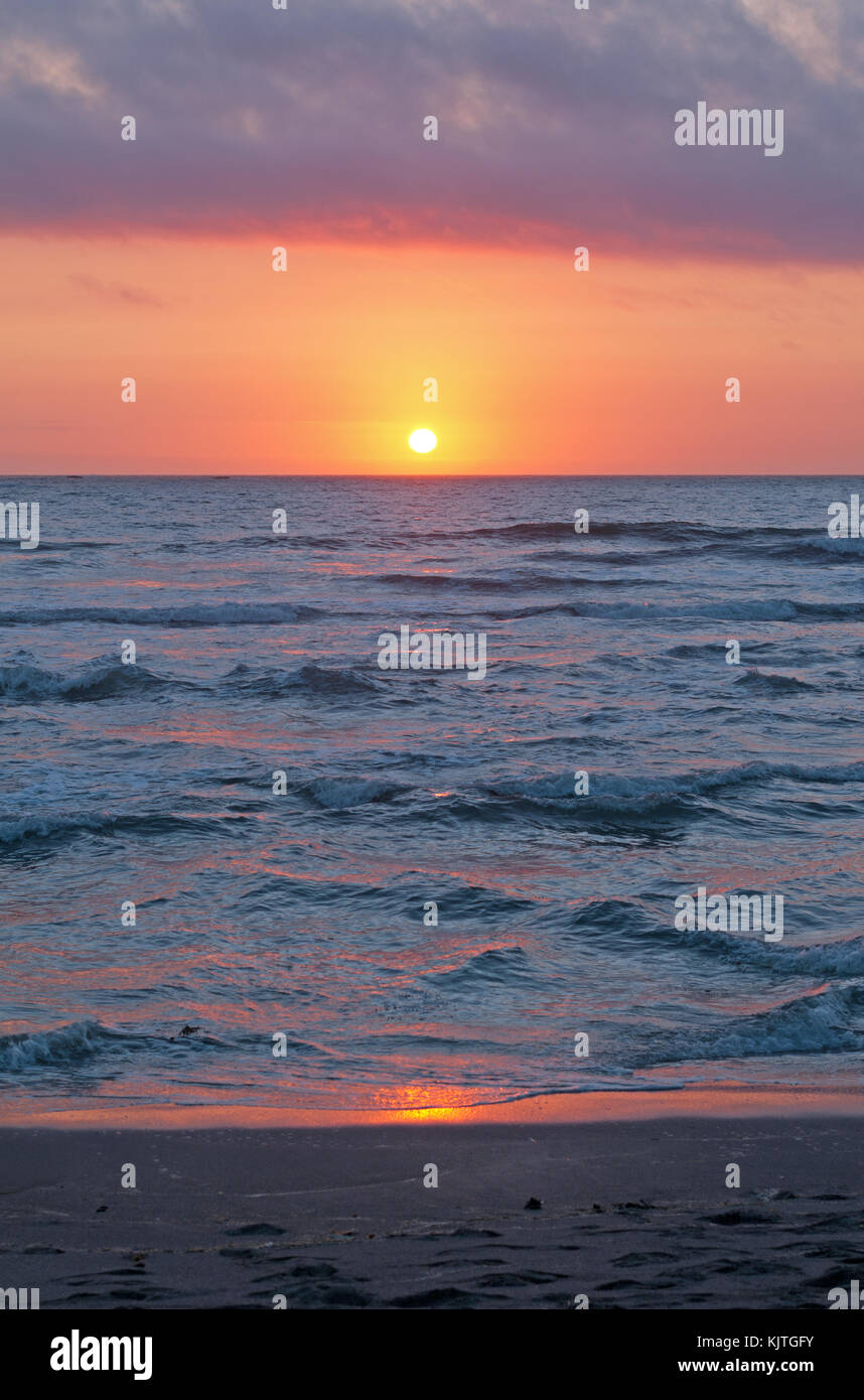 Sunset on the beach near Trinidad, California Stock Photo - Alamy