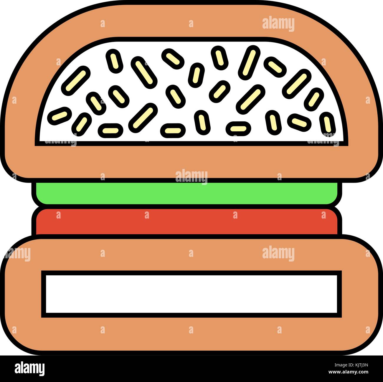Burger line icon Stock Vector Image & Art - Alamy