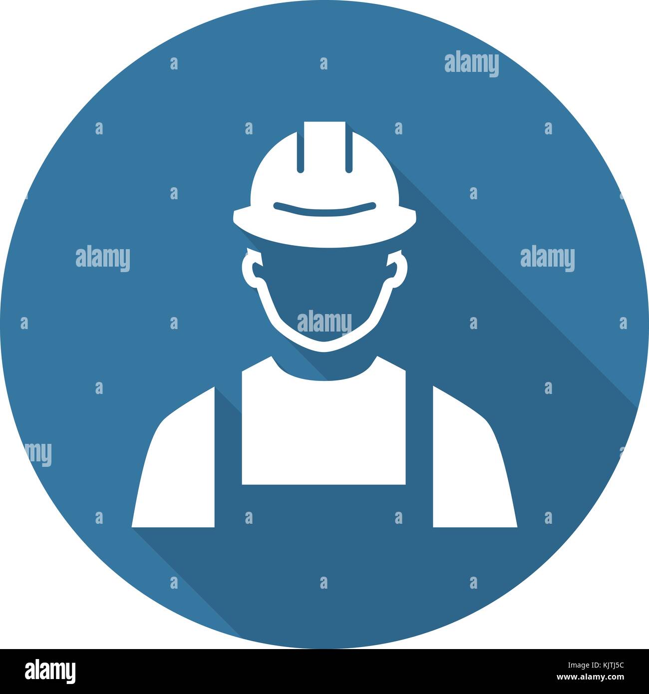 Engineer Icon. Man in Hard Hat. Buider Symbol Stock Vector Image & Art ...