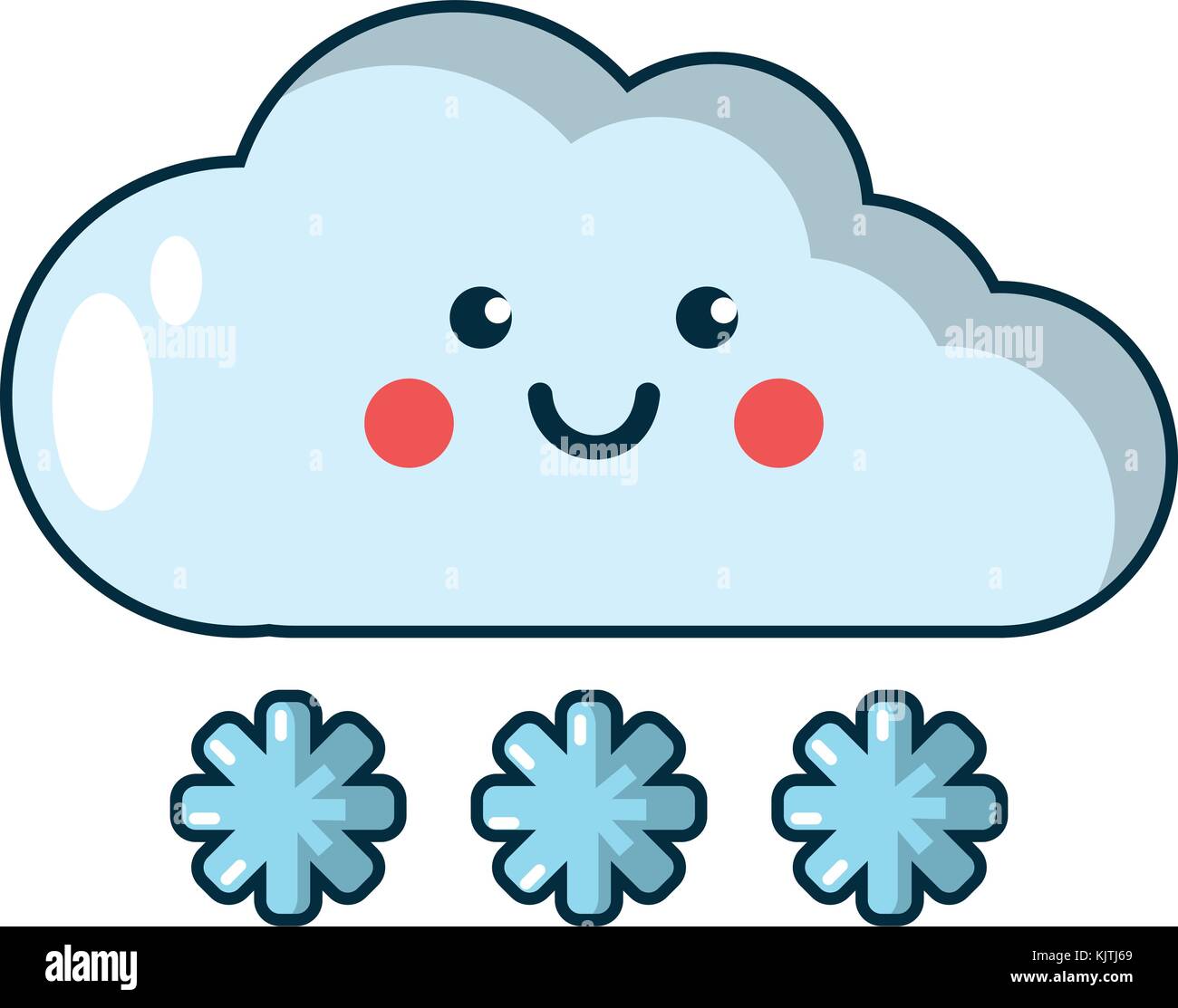 Snow icon, cartoon style Stock Vector Image & Art - Alamy