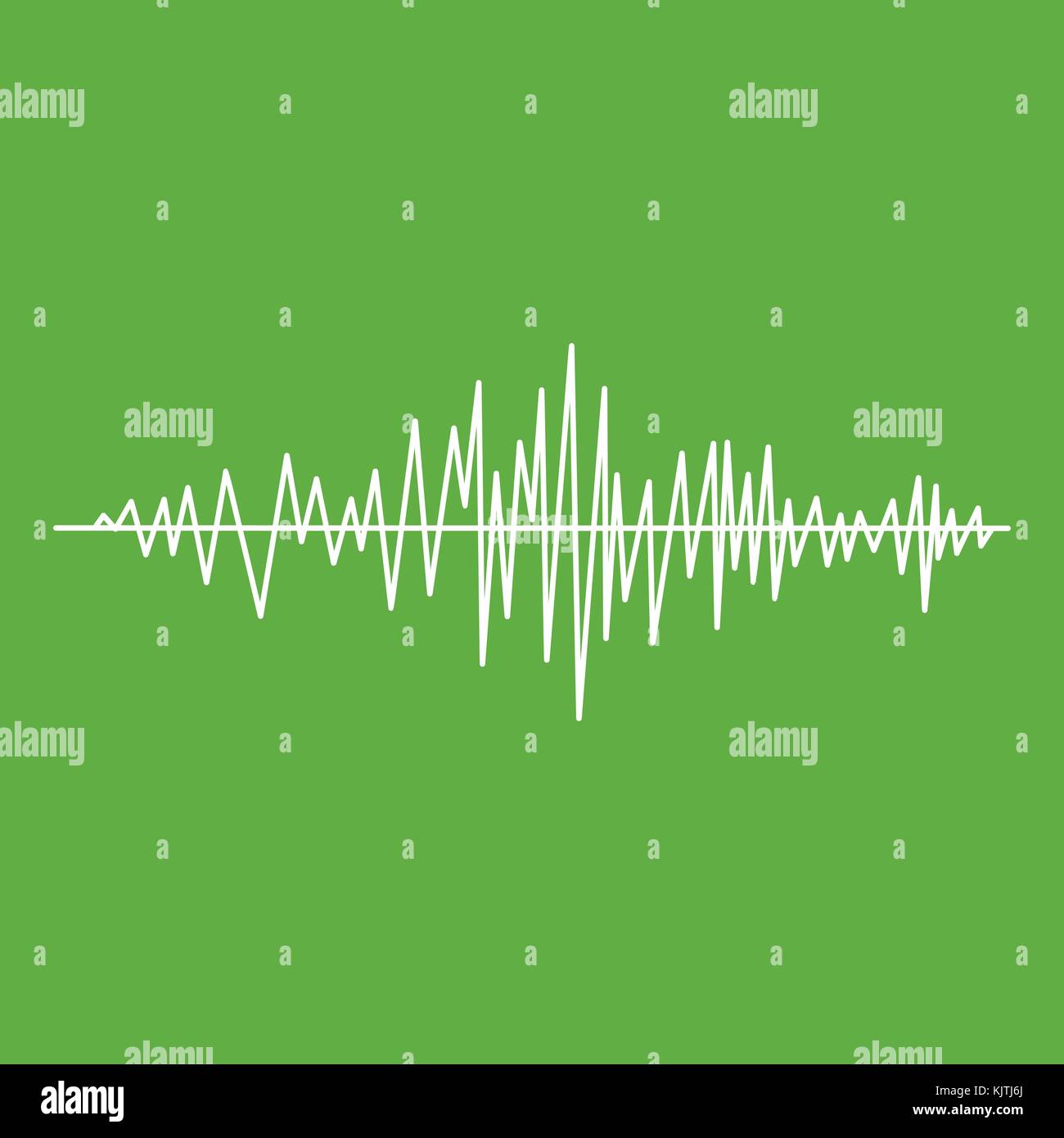 Sound wave icon green Stock Vector Image & Art - Alamy