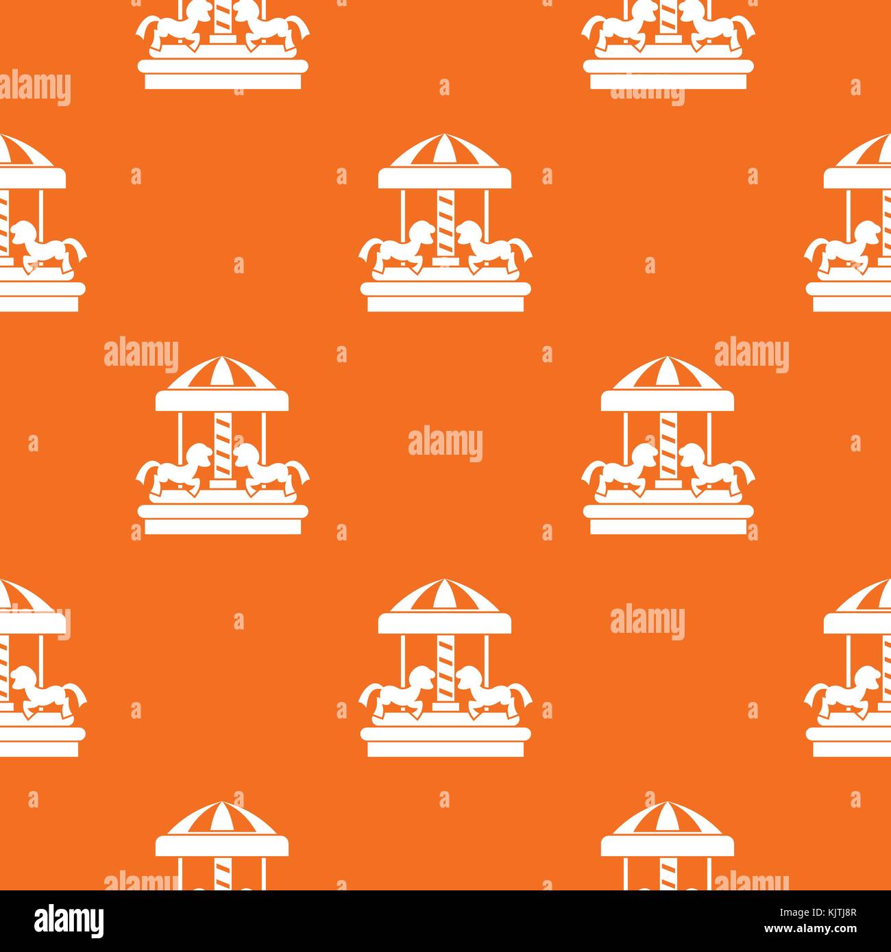 Carousel with horses pattern seamless Stock Vector Image & Art - Alamy