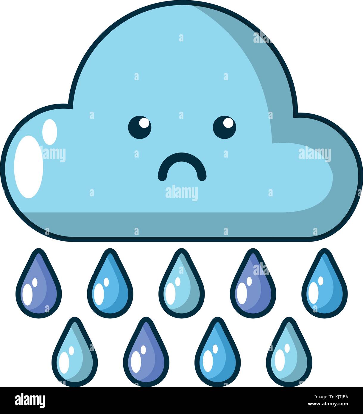Rain icon, cartoon style Stock Vector Image & Art - Alamy
