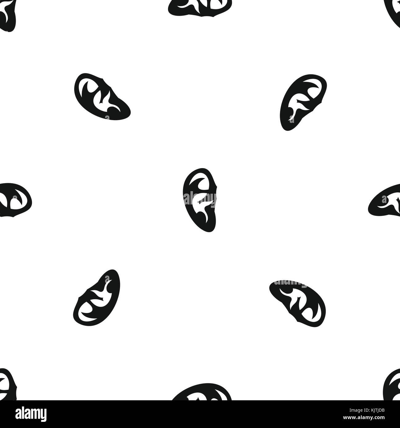 Ear pattern seamless black Stock Vector Image & Art - Alamy