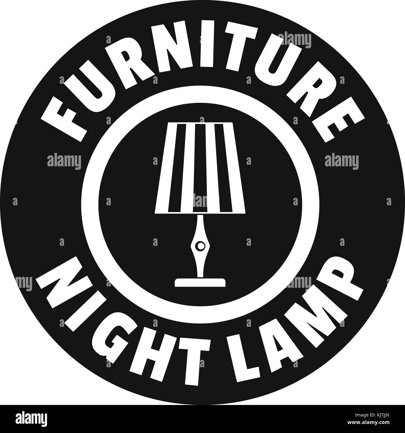Night lamp logo, simple black style Stock Vector Image & Art - Alamy