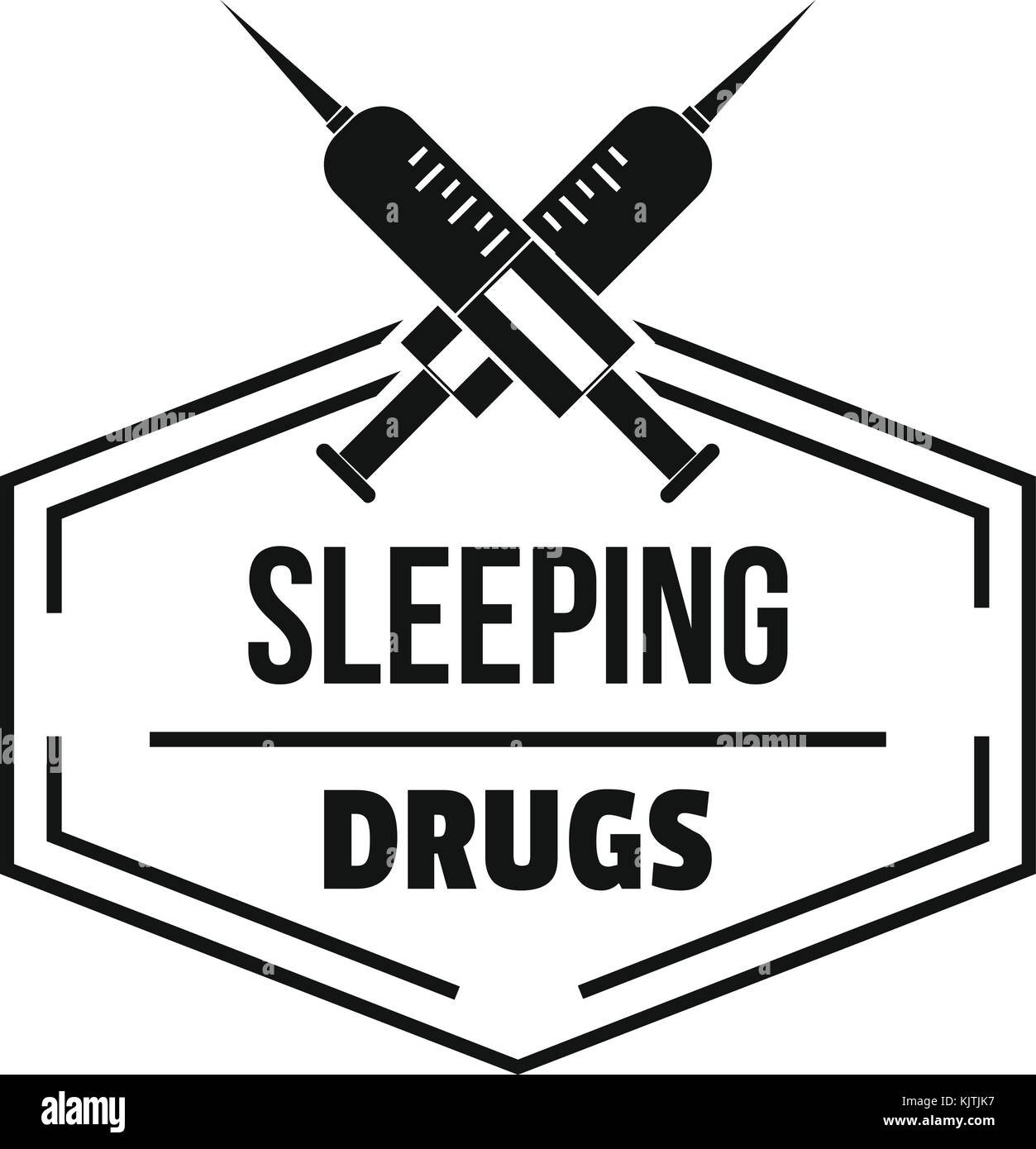 Syringe drug logo, simple black style Stock Vector Image & Art - Alamy