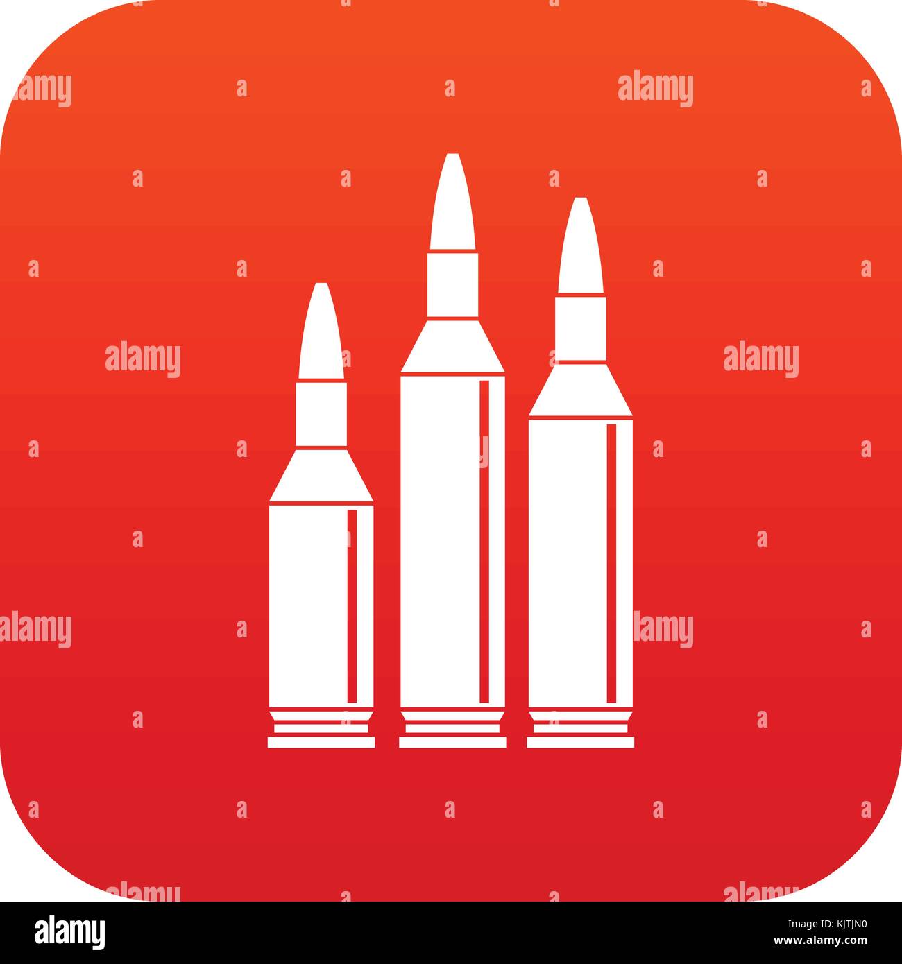 Bullet ammunition icon digital red Stock Vector Image & Art - Alamy