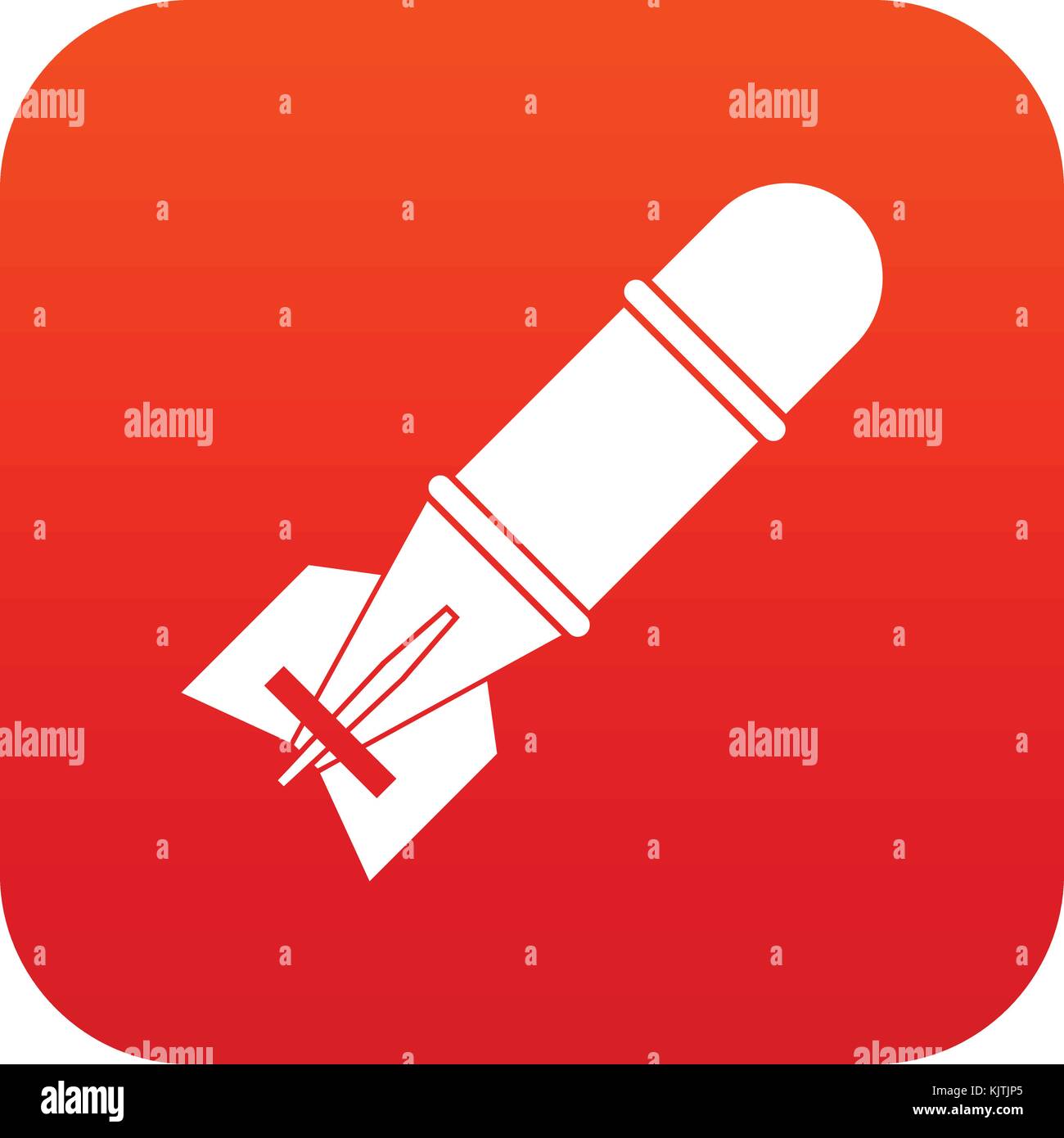 Bomb icon digital red Stock Vector Image & Art - Alamy