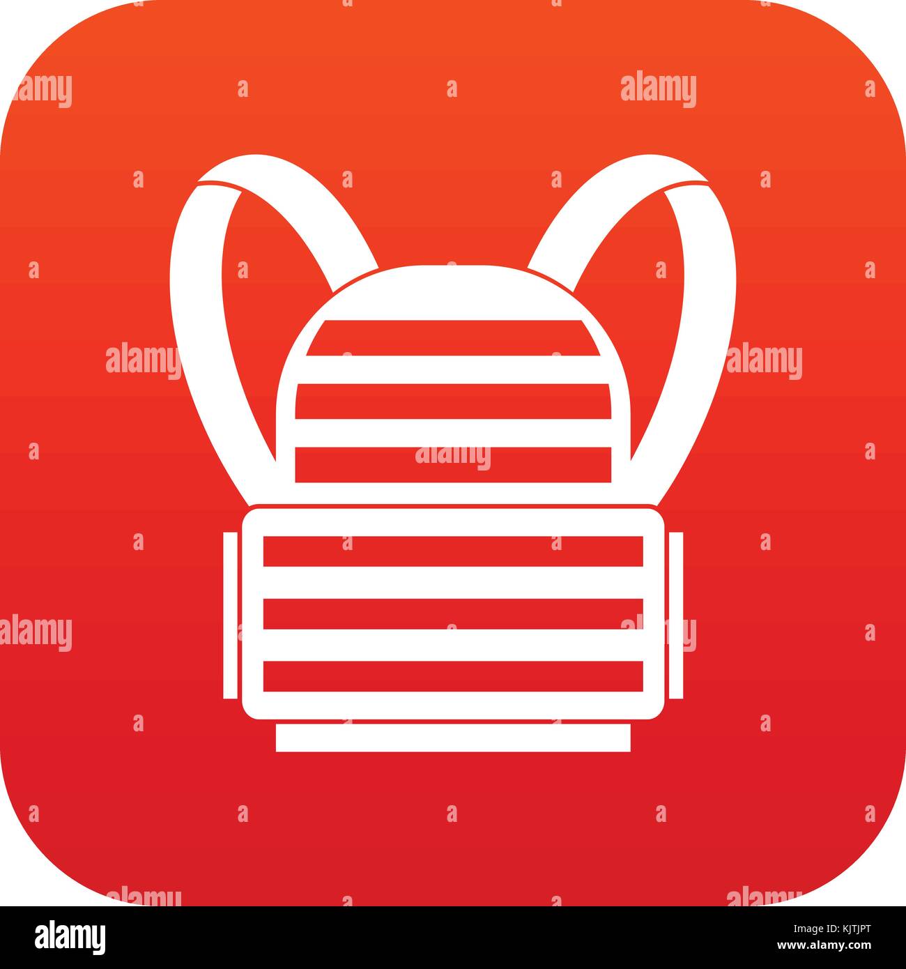 Military backpack icon digital red Stock Vector Image & Art - Alamy