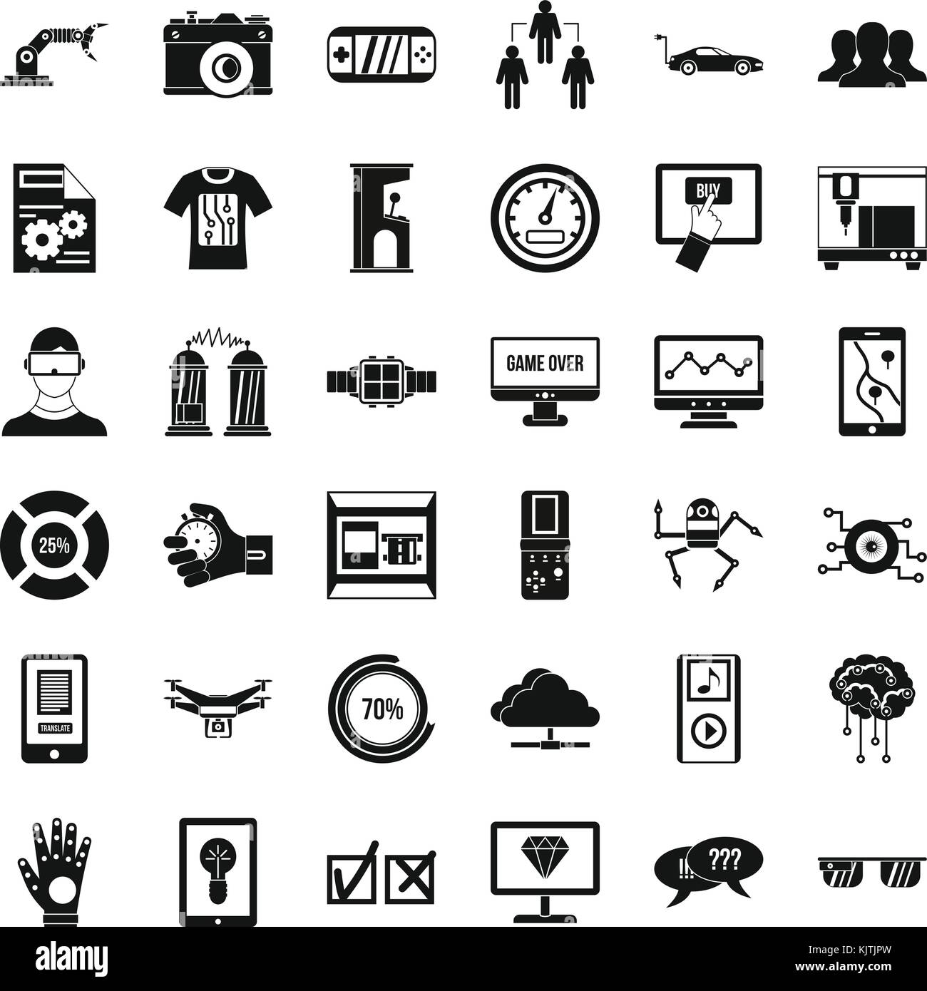 Brain computer interface Black and White Stock Photos & Images - Alamy