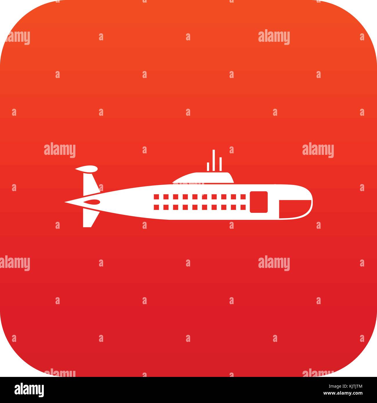 Military submarine icon digital red Stock Vector Image & Art - Alamy
