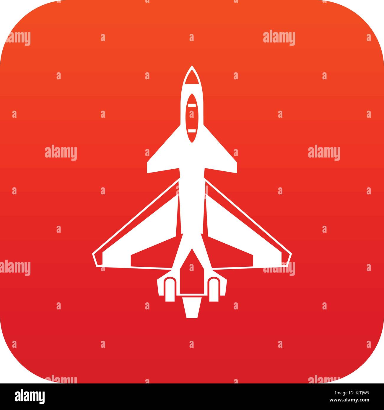 Military fighter jet icon digital red Stock Vector Image & Art - Alamy