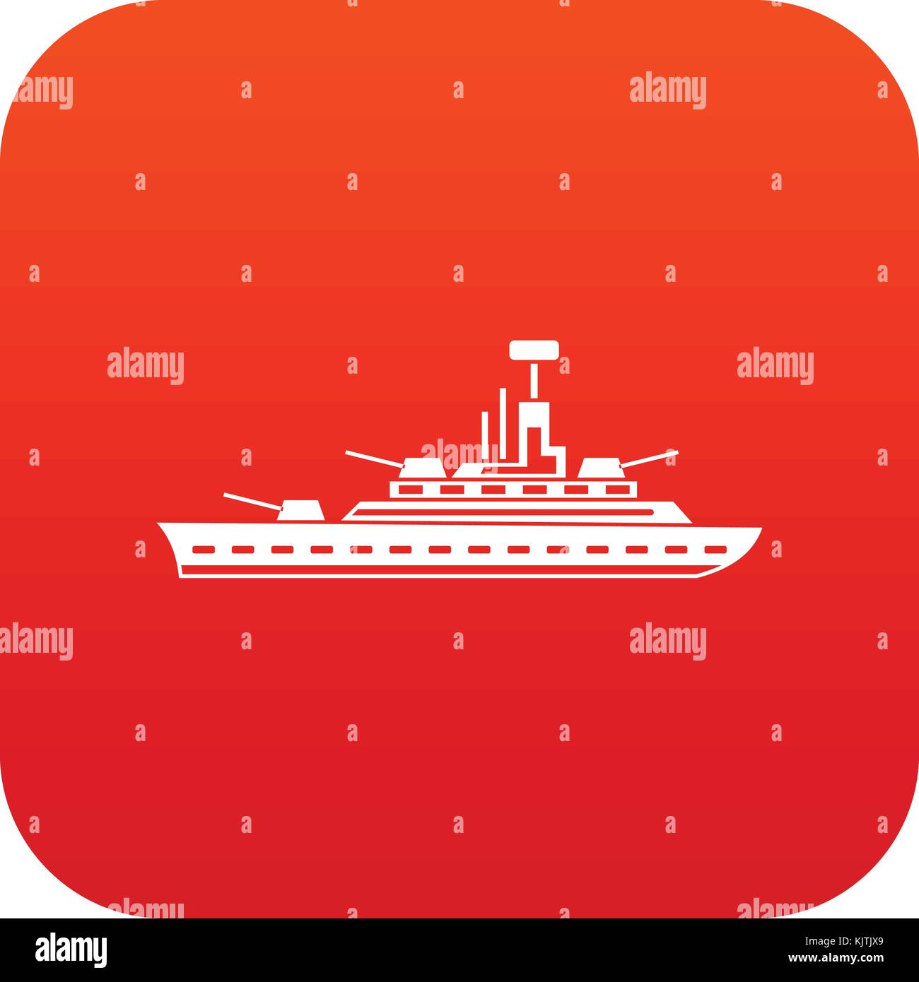 Military warship icon digital red Stock Vector Image & Art - Alamy