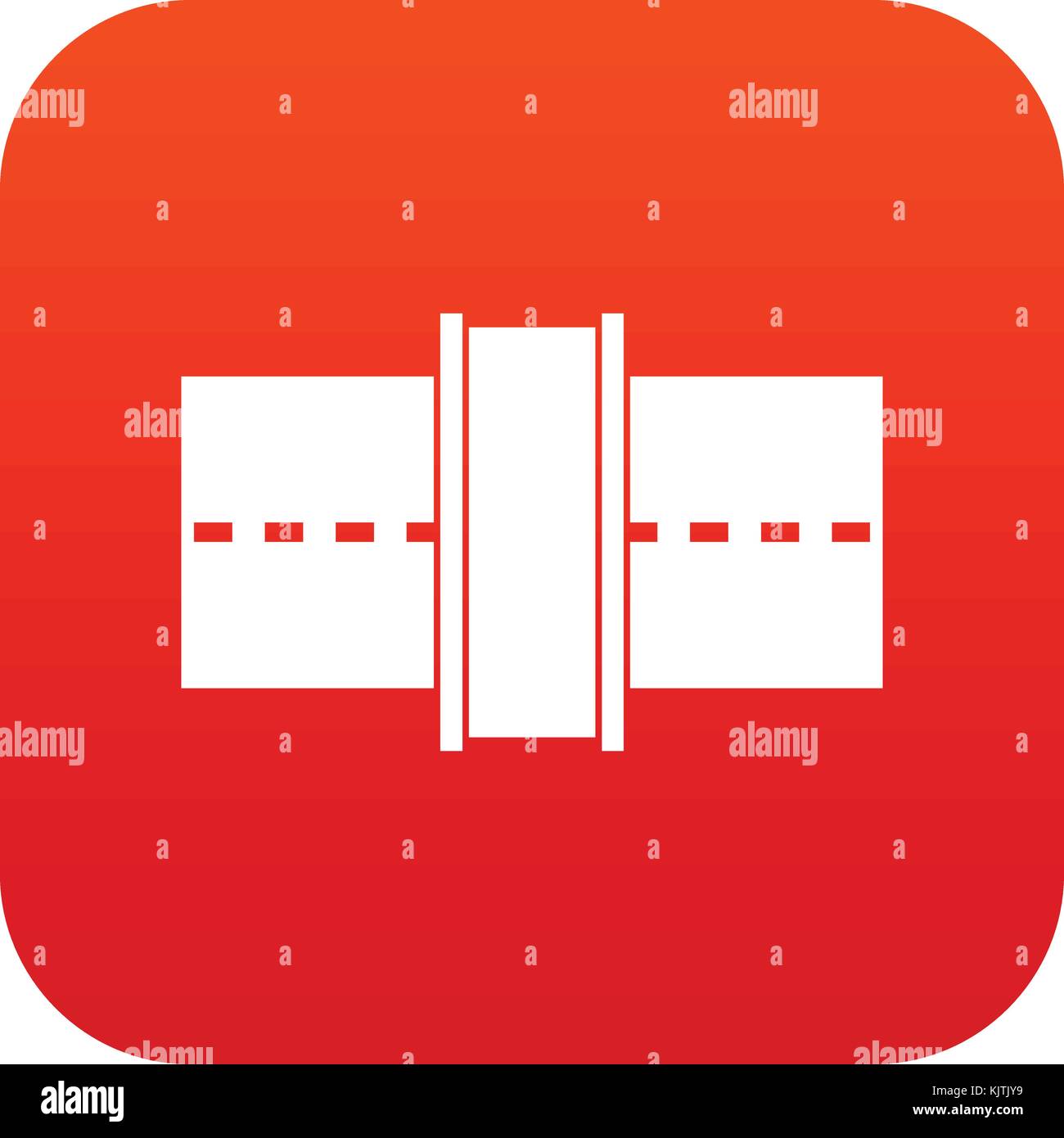 Road icon digital red Stock Vector Image & Art - Alamy