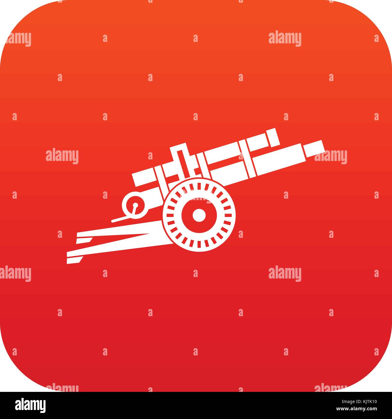 Artillery gun icon digital red Stock Vector Image & Art - Alamy