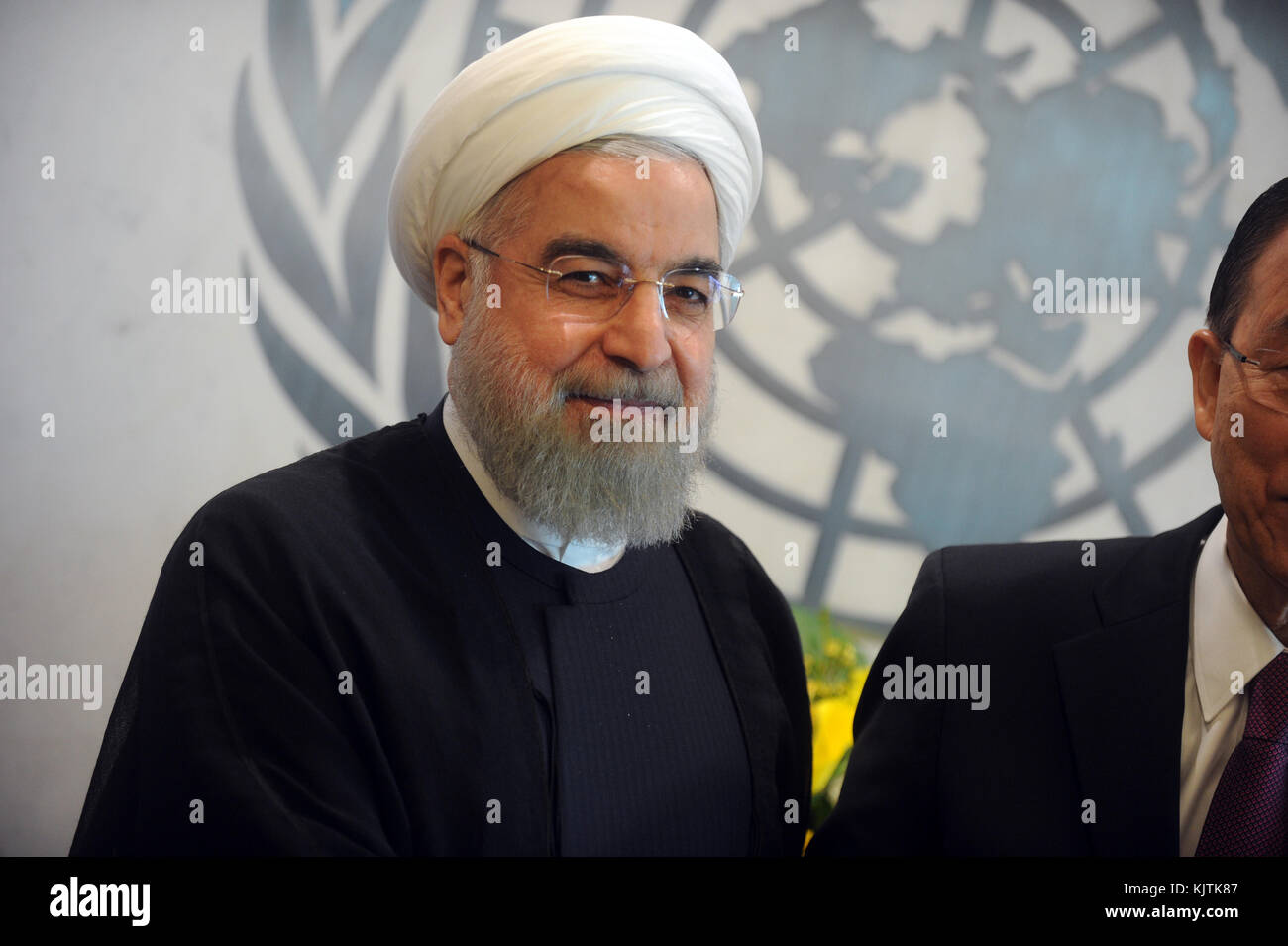 NEW YORK, NY - SEPTEMBER 26: The President of Iran Mr. Hassan Rouhani ...