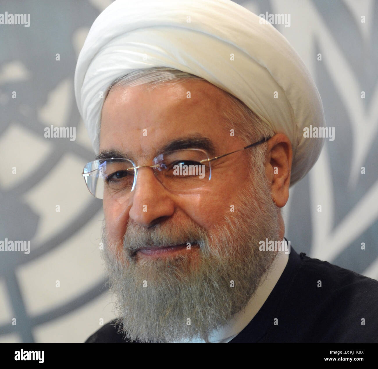 NEW YORK, NY - SEPTEMBER 26: The President of Iran Mr. Hassan Rouhani ...