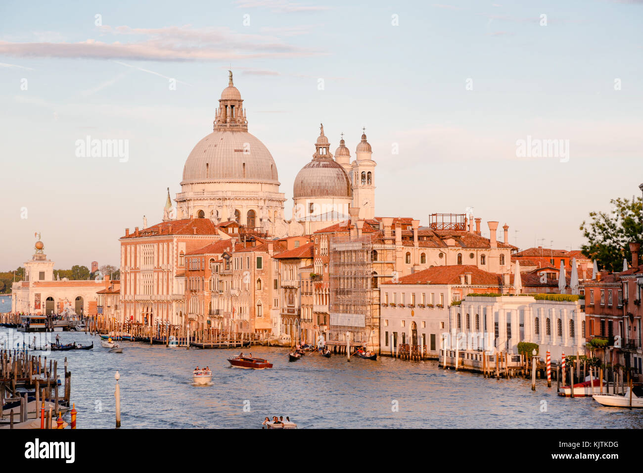 Venice, Italy: historical monuments and colorful facades of the city on ...