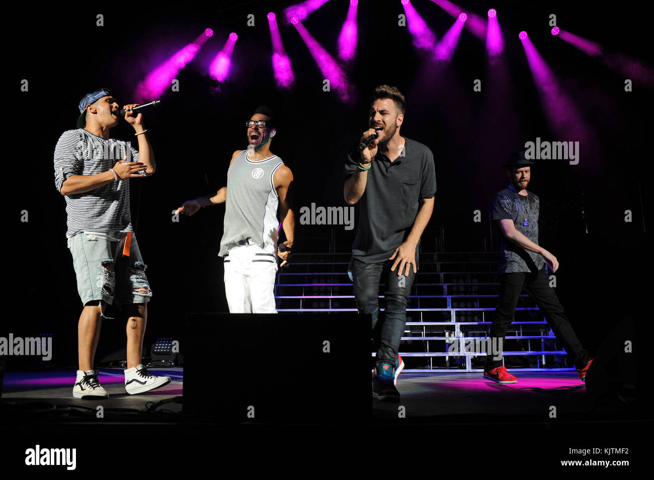 WEST PALM BEACH, FL - JULY 16: Erik-Michael Estrada, Trevor Penick ...