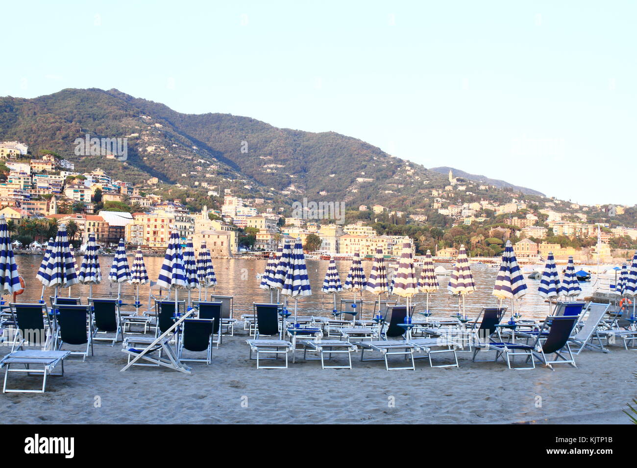 Liguria, italy beach rapallo hi-res stock photography and images - Alamy