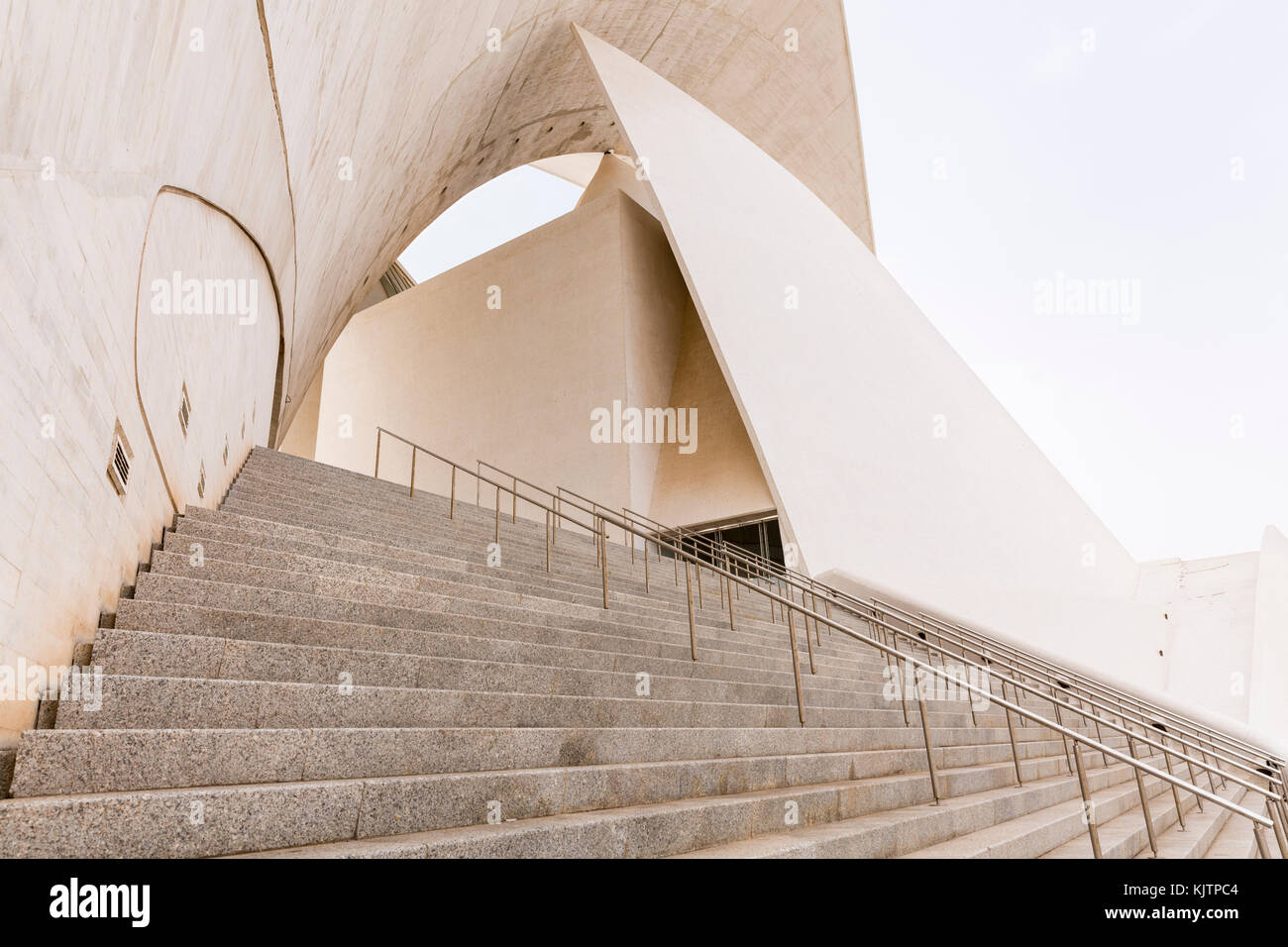 Architectural details of the Auditorio Adan Martin, concert hall ...