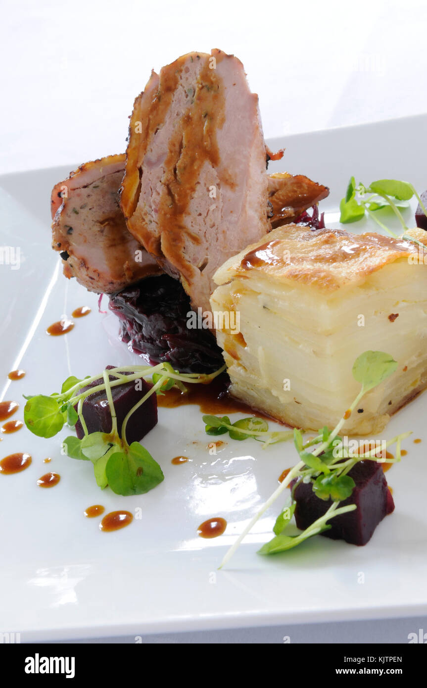 Plated pork main hi-res stock photography and images - Alamy