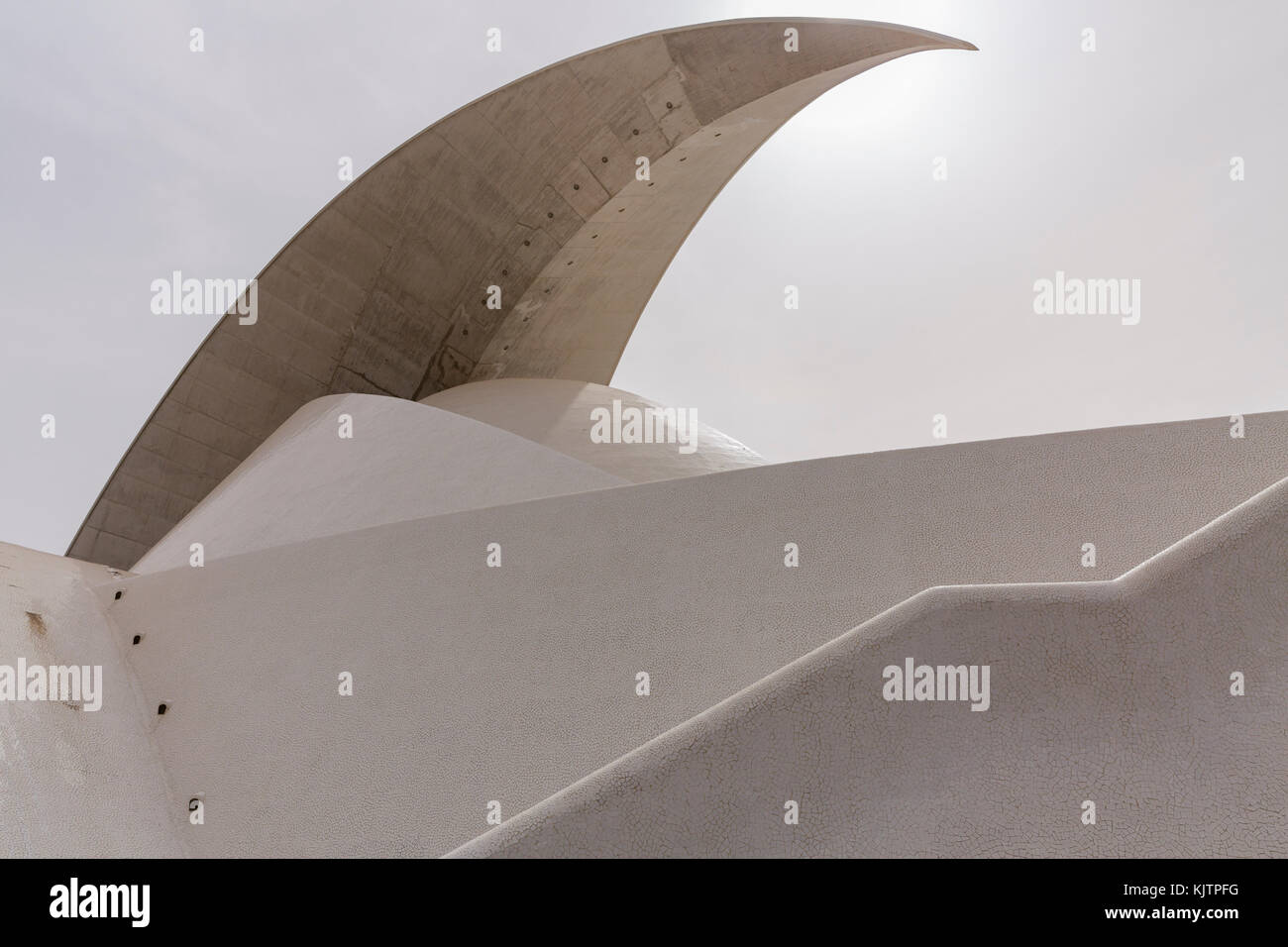 Architectural details of the Auditorio Adan Martin, concert hall ...