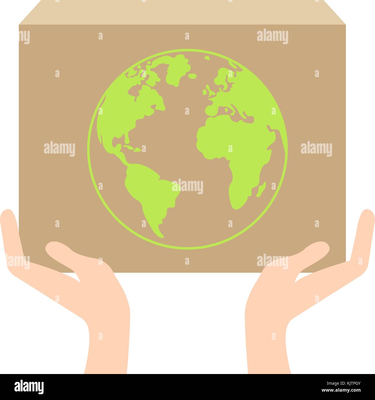 One hand giving box to other. Isometric vector illustration Stock ...