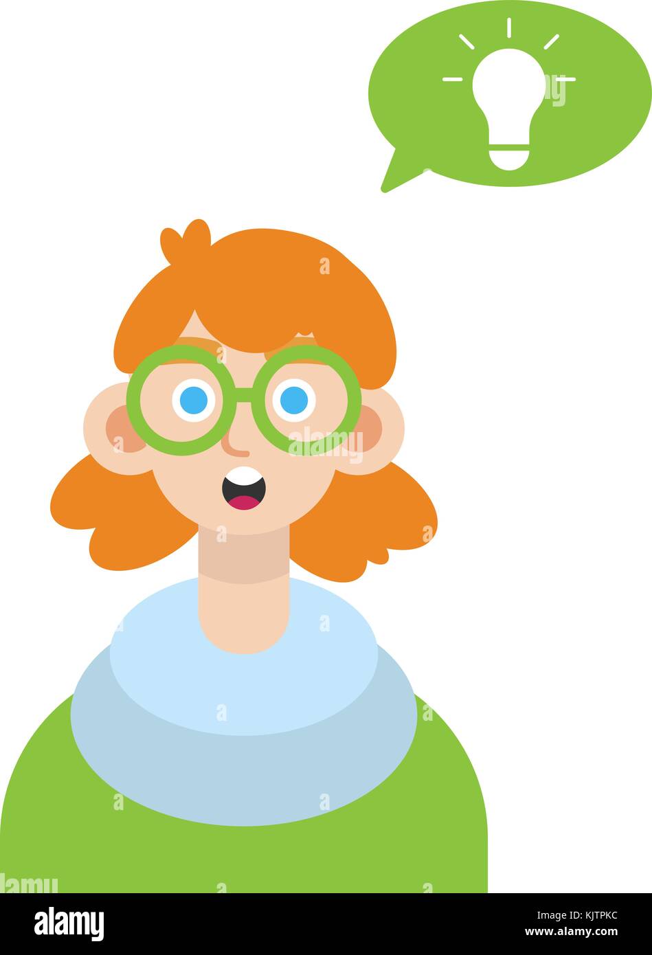 boy thinking idea Stock Vector Image & Art - Alamy