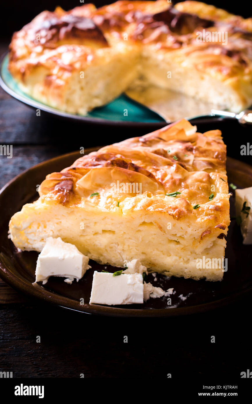 Traditional homemade serbian cheese pie hi-res stock photography and ...