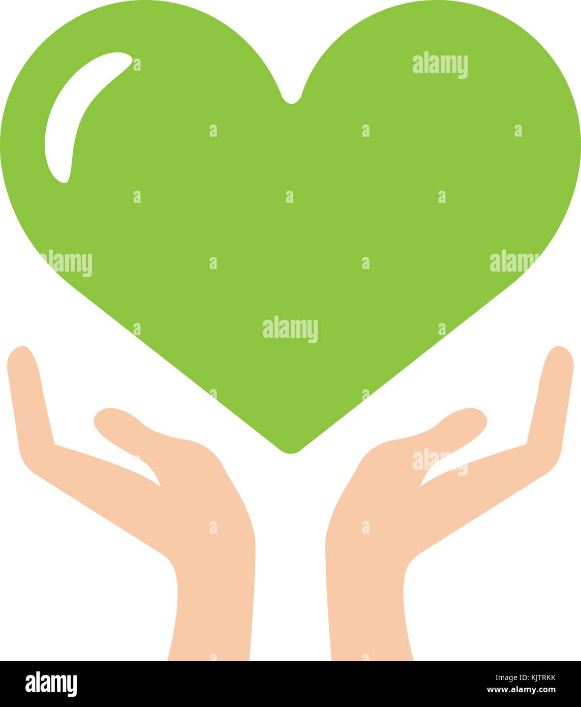 hand holding a heart icon, isolated vector symbol Stock Vector Image ...