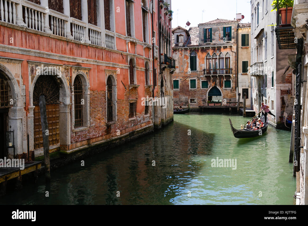 Venice, Italy: historical monuments and colorful facades of the city on ...