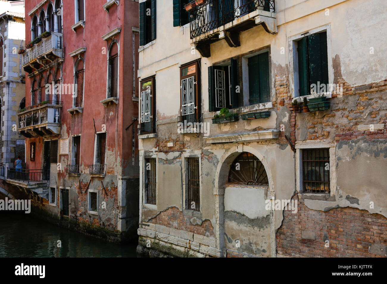 Venice, Italy: historical monuments and colorful facades of the city on ...