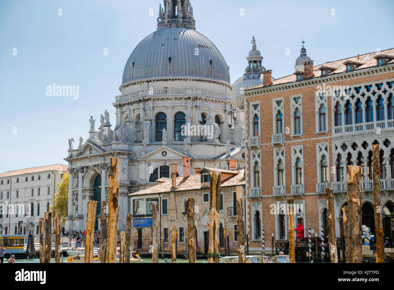 Venice, Italy: historical monuments and colorful facades of the city on ...