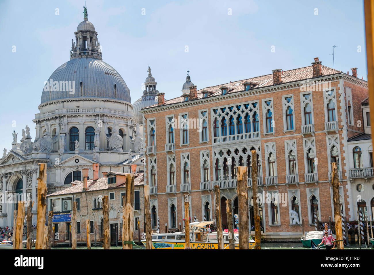Venice, Italy: historical monuments and colorful facades of the city on ...