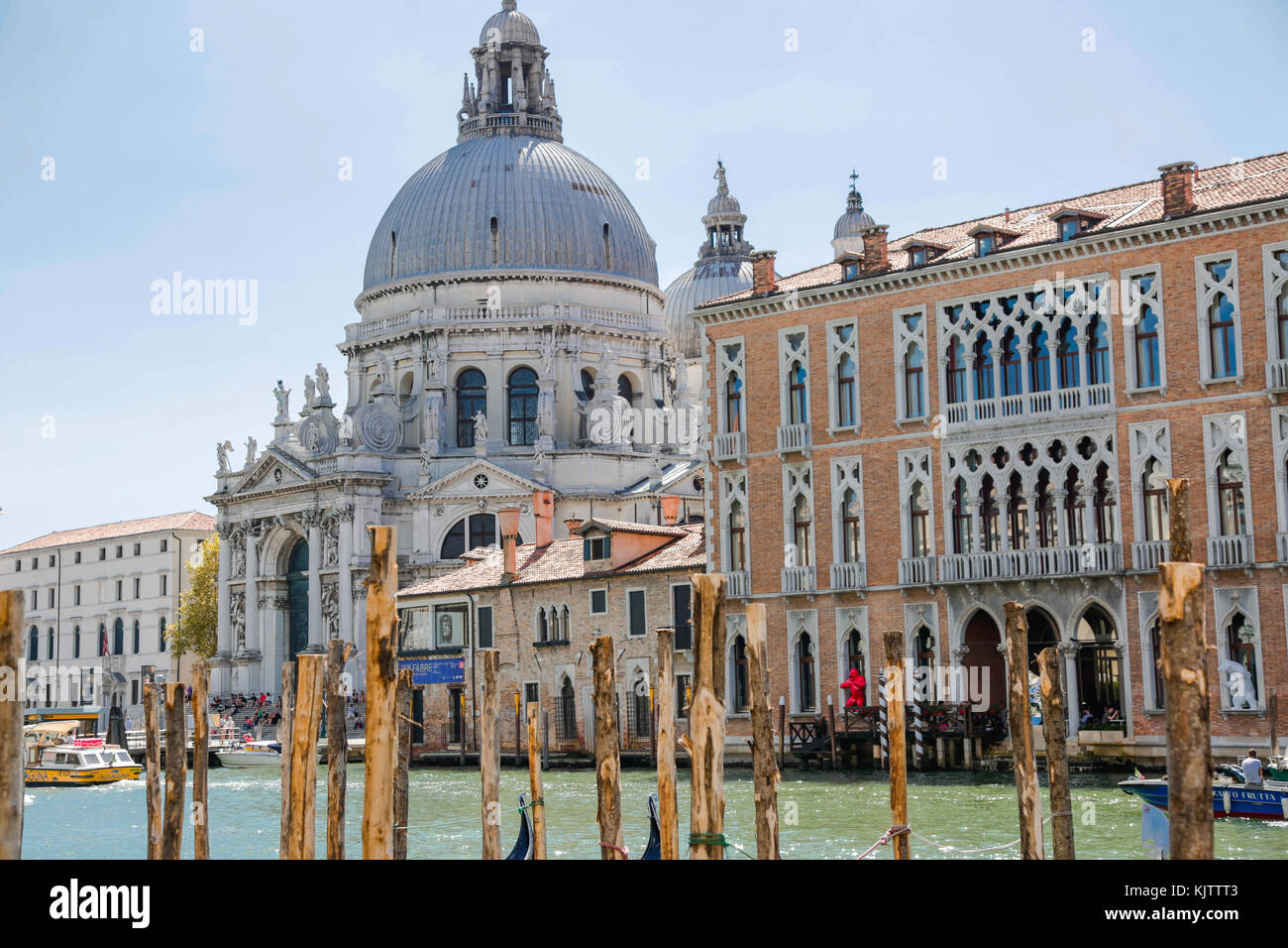 Venice, Italy: historical monuments and colorful facades of the city on ...
