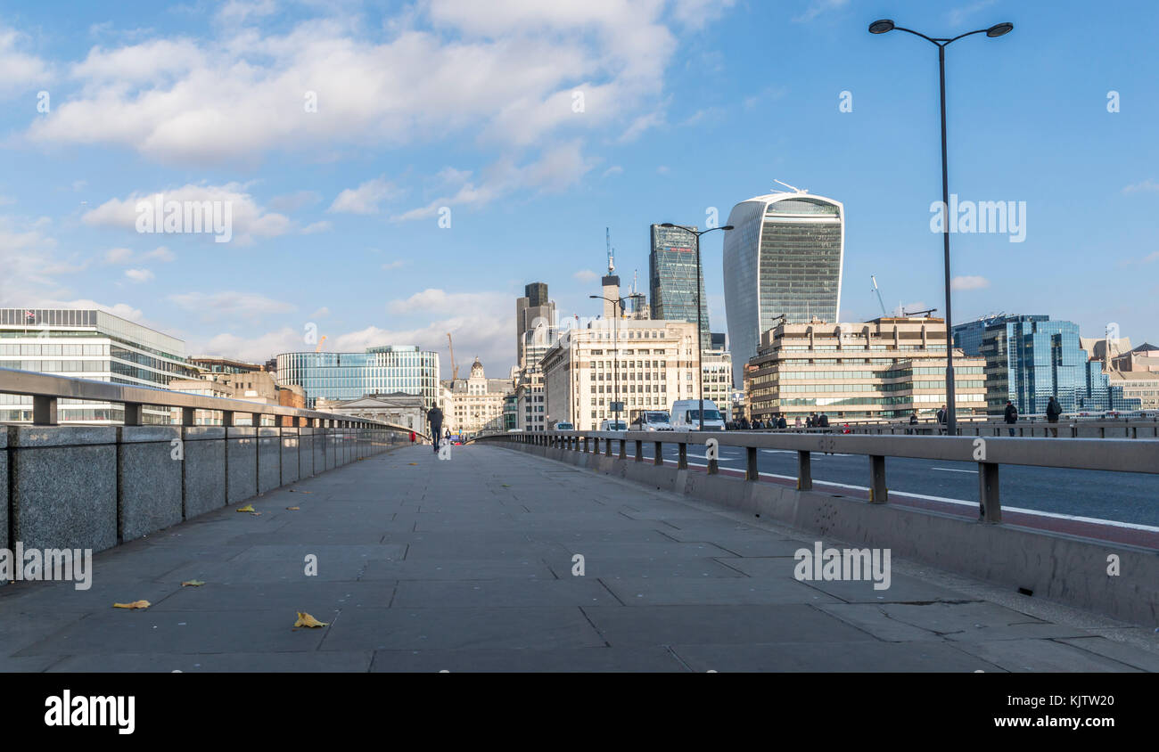 London, UK - November 22nd, 2017: Anti-vehicle barriers erected on the ...