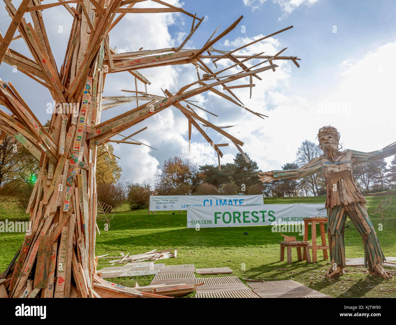 Environmental artists performance Stock Photo - Alamy