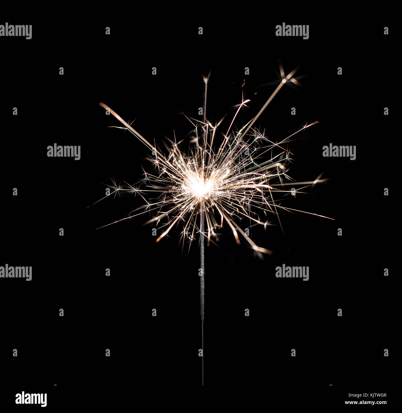 Burning sparkler on a dark or black background Stock Photo - Alamy