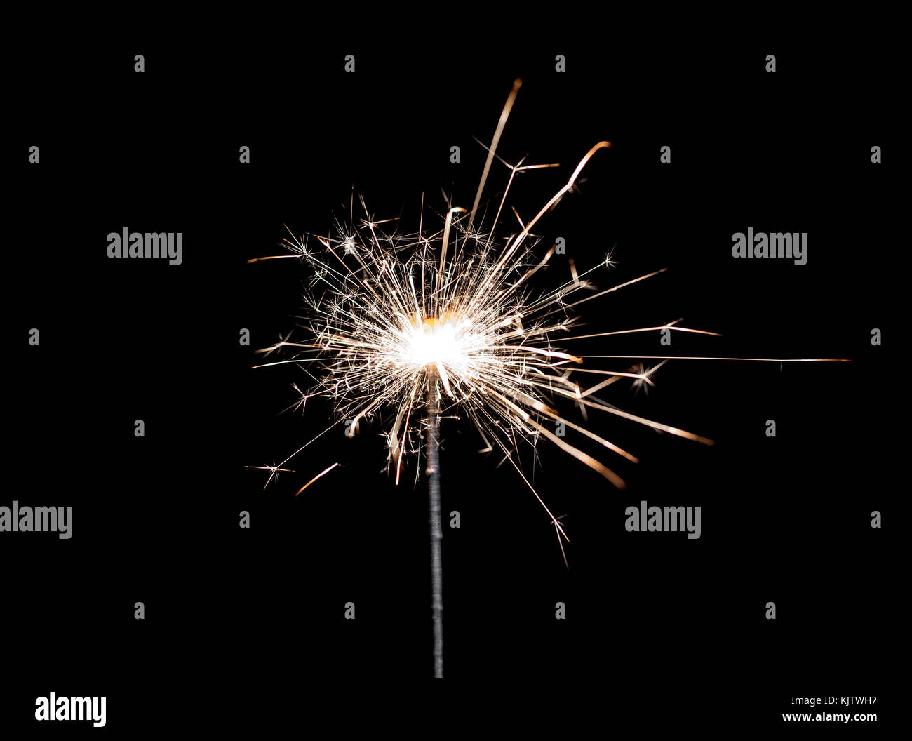 Burning sparkler on a dark or black background Stock Photo - Alamy
