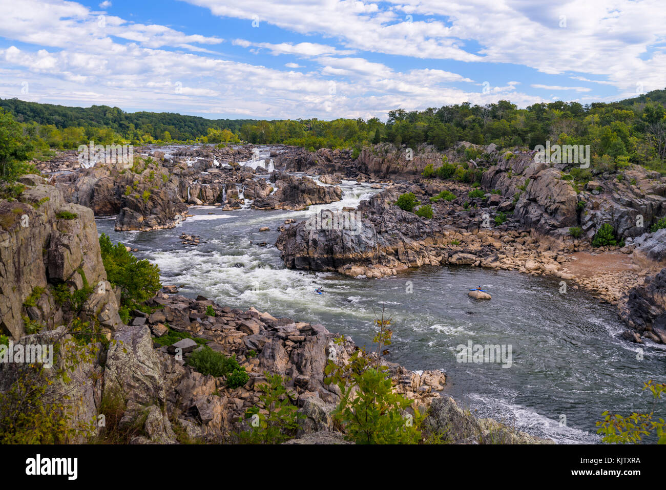 Great falls washington dc potomac river waterfall rocks hi-res stock ...