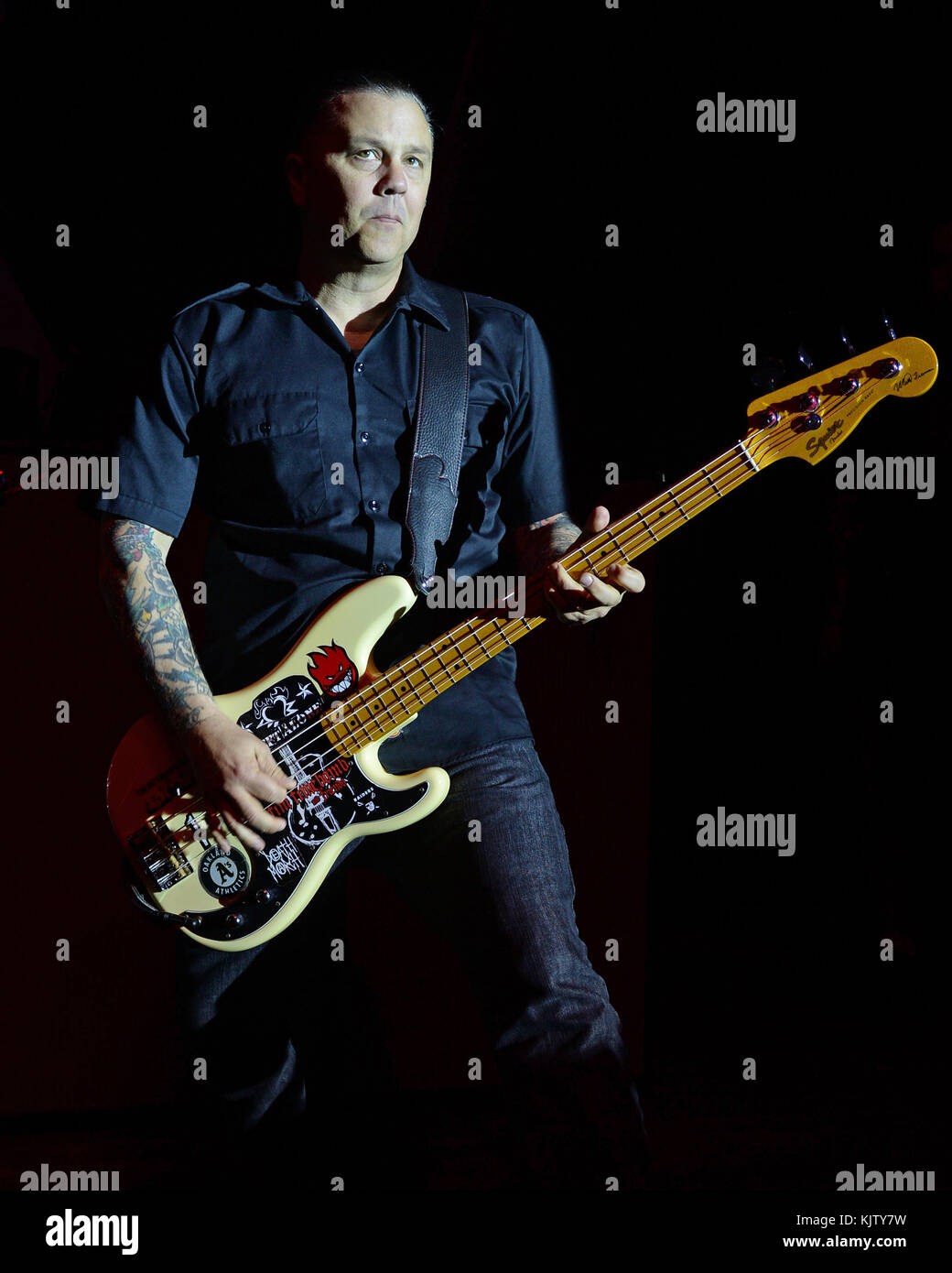 FORT LAUDERDALE, FL - MARCH 17: Matt Freeman of Rancid performs at ...