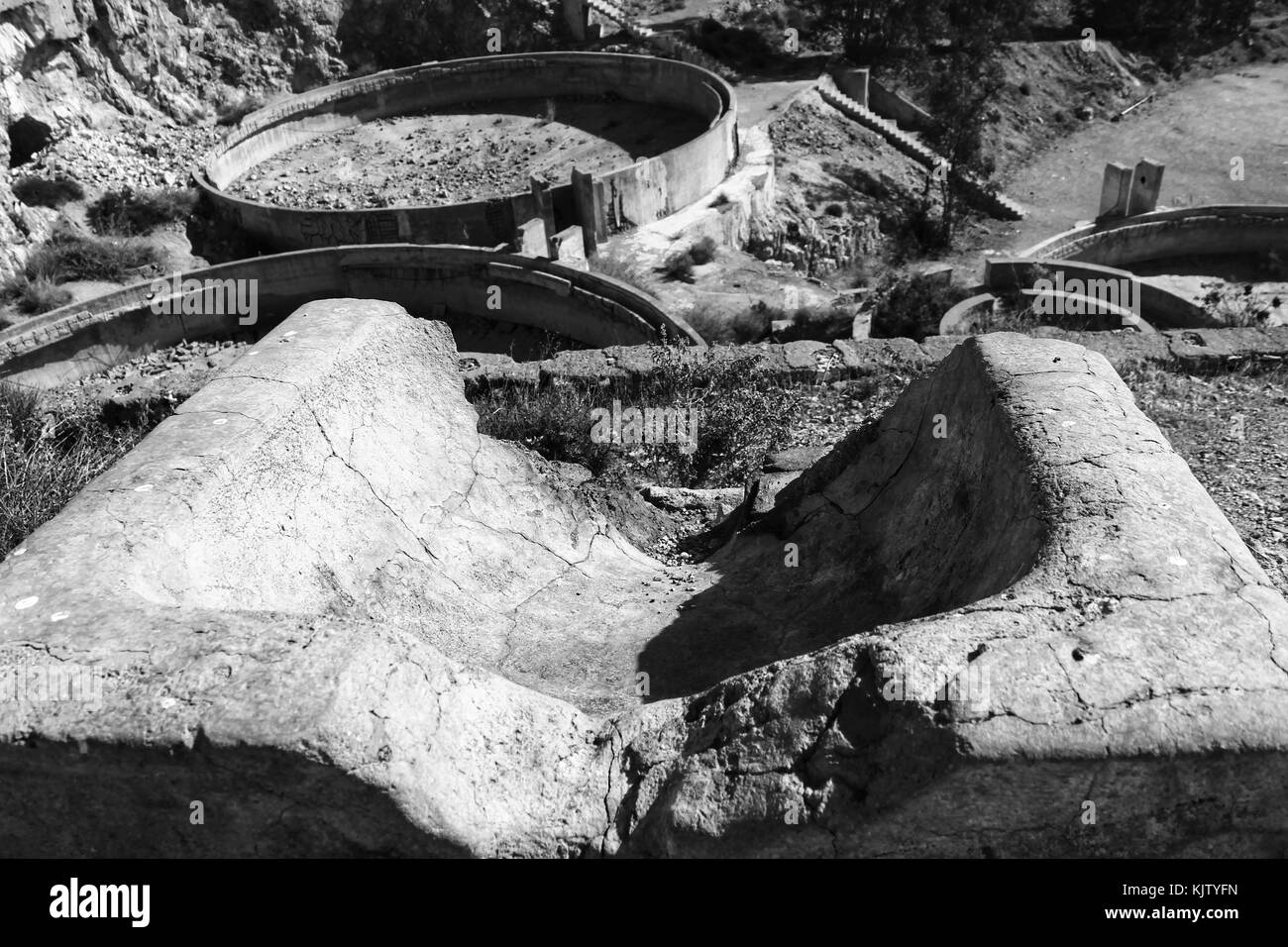 Old abandoned gold mine in Rodalquilar, Almeria Stock Photo - Alamy