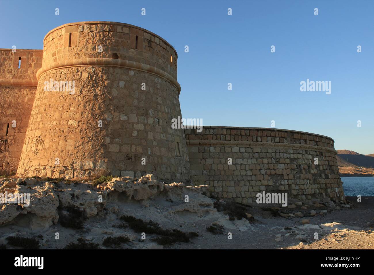 Fortress under blue sky Stock Photo - Alamy