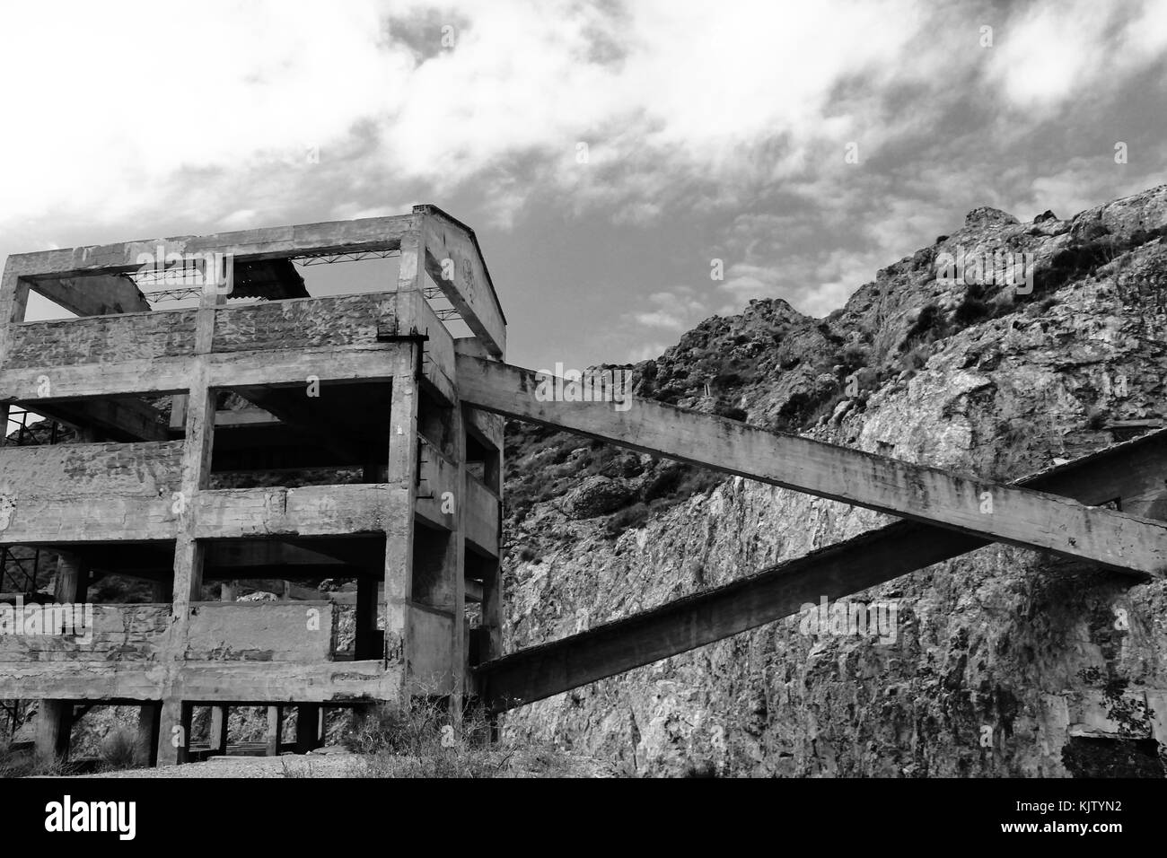 Old abandoned gold mine in Rodalquilar, Almeria Stock Photo - Alamy