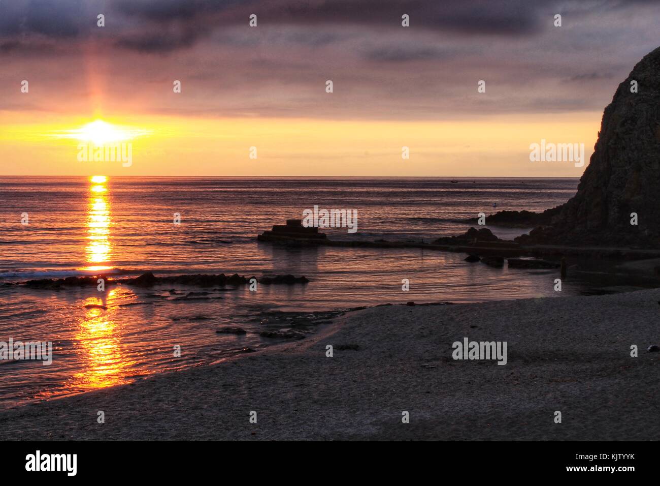Sunrise on the beach in southern Spain Stock Photo - Alamy