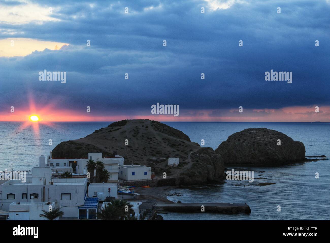 Sunrise on the beach in southern Spain Stock Photo - Alamy