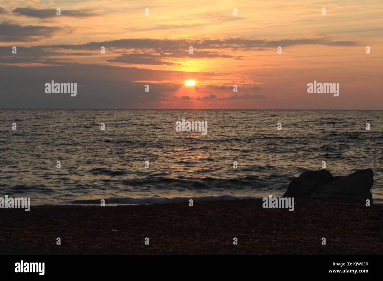 Sunrise on the beach in southern Spain Stock Photo - Alamy
