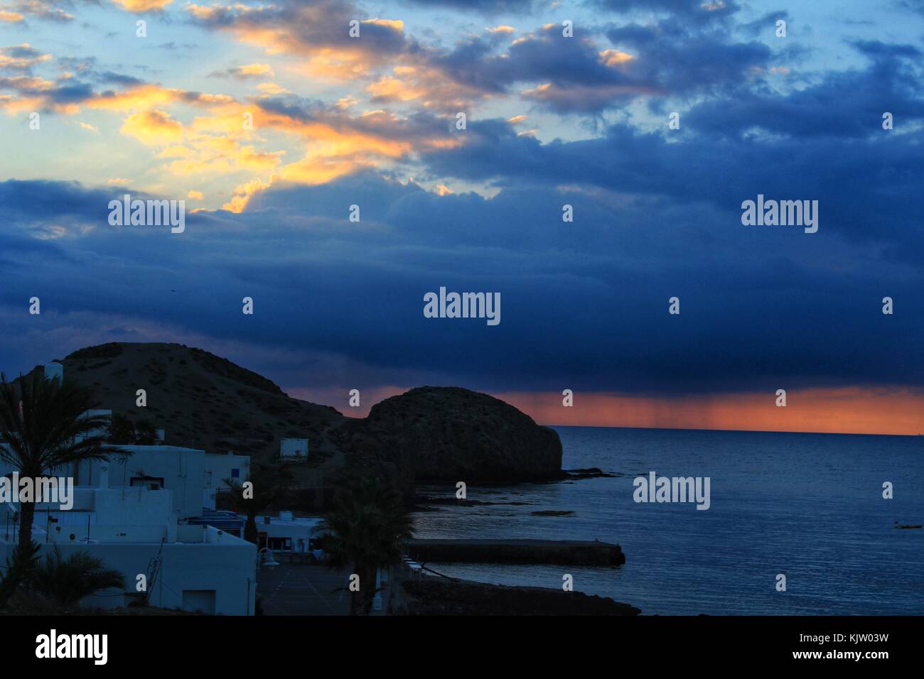Sunrise on the beach in southern Spain Stock Photo - Alamy