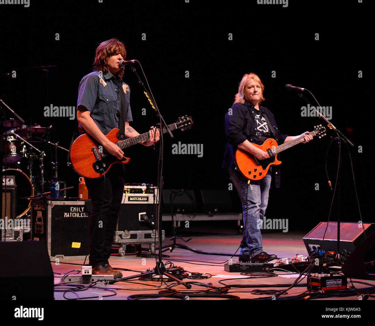 BOCA RATON, JANUARY - 17: Amy Ray, Emily Saliers performs during The ...